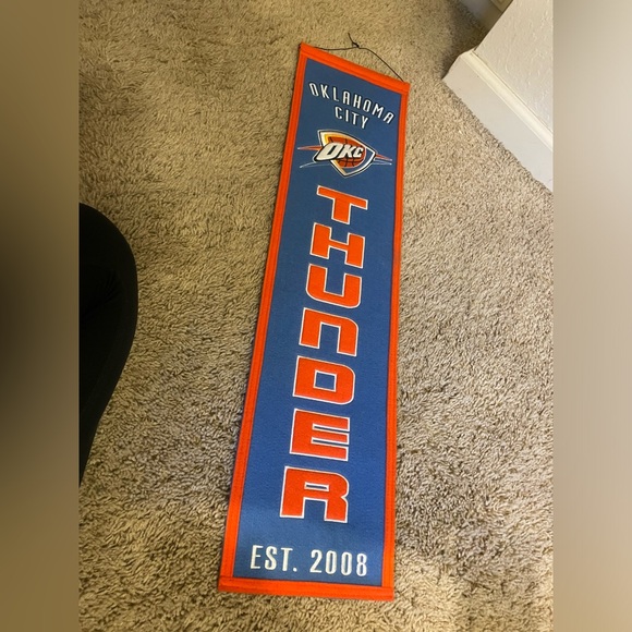 Wall Decor | Okc Thunder Banner | Poshmark